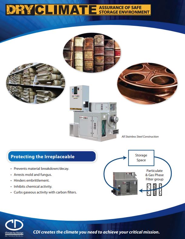 Climate by Design International. Climate Desiccant Dehumidification Series